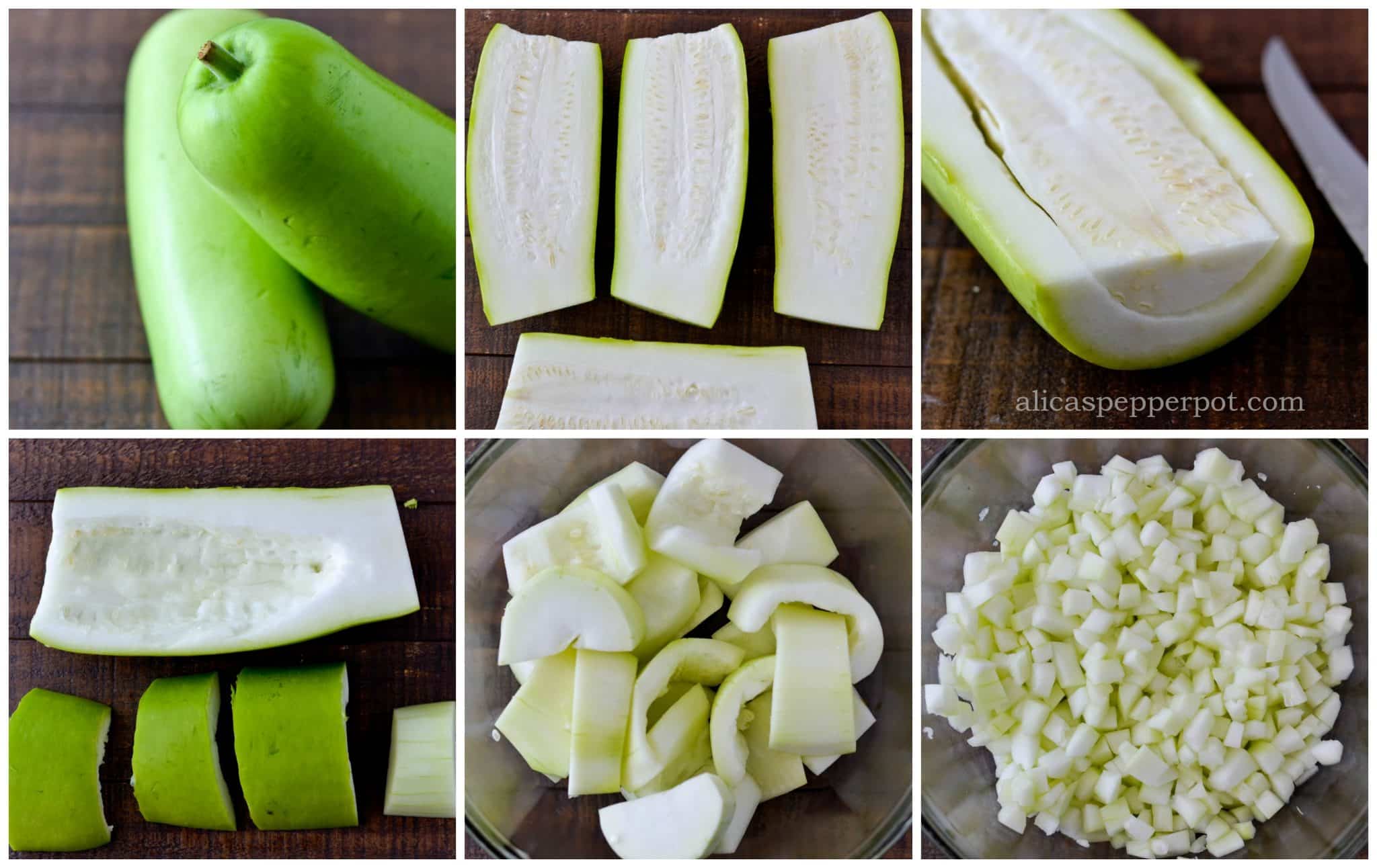 Caribbean Stewed Squash with Chicken - Alica's Pepperpot