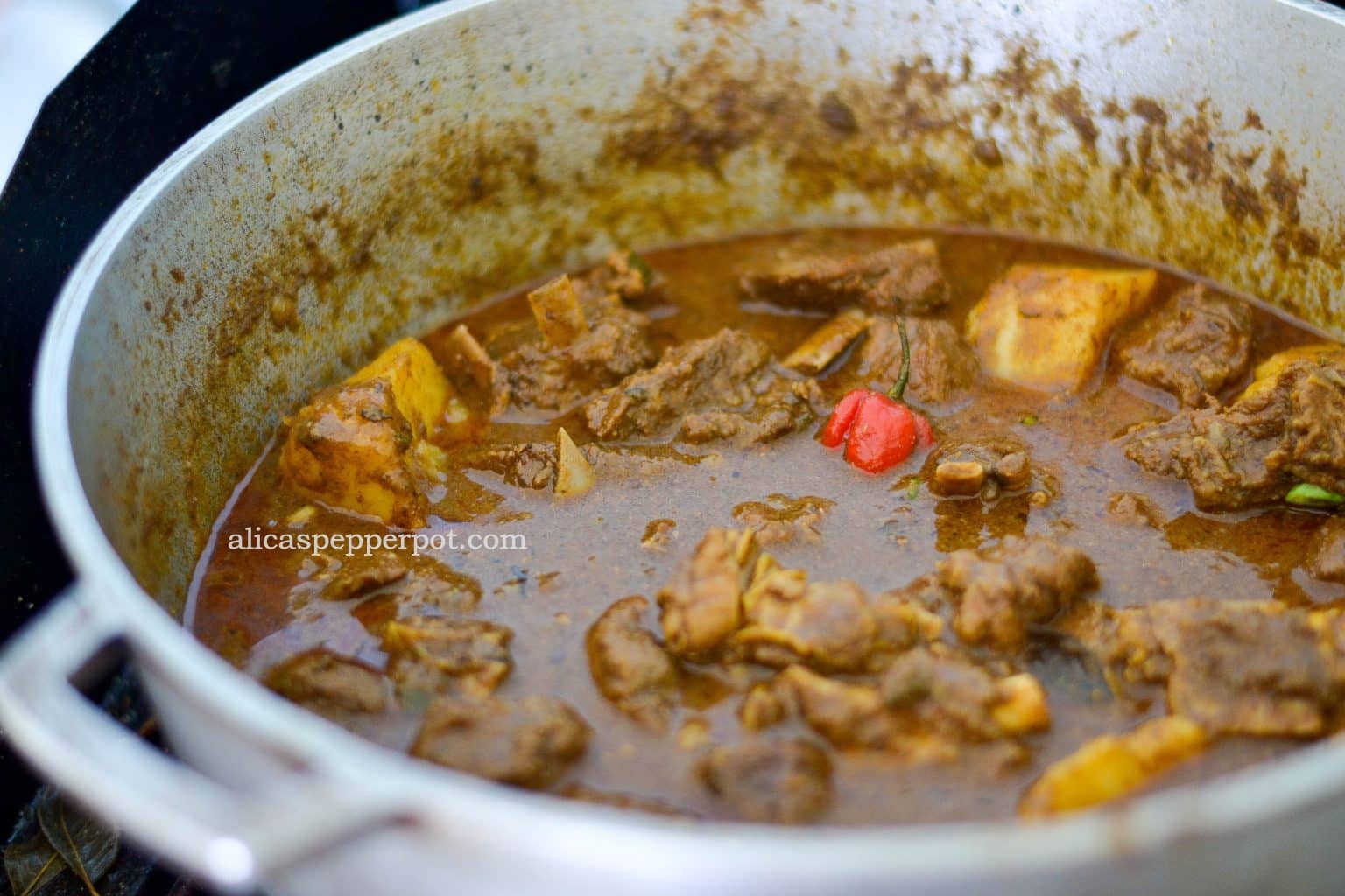 Guyanese-style Goat Curry - Alica's Pepperpot