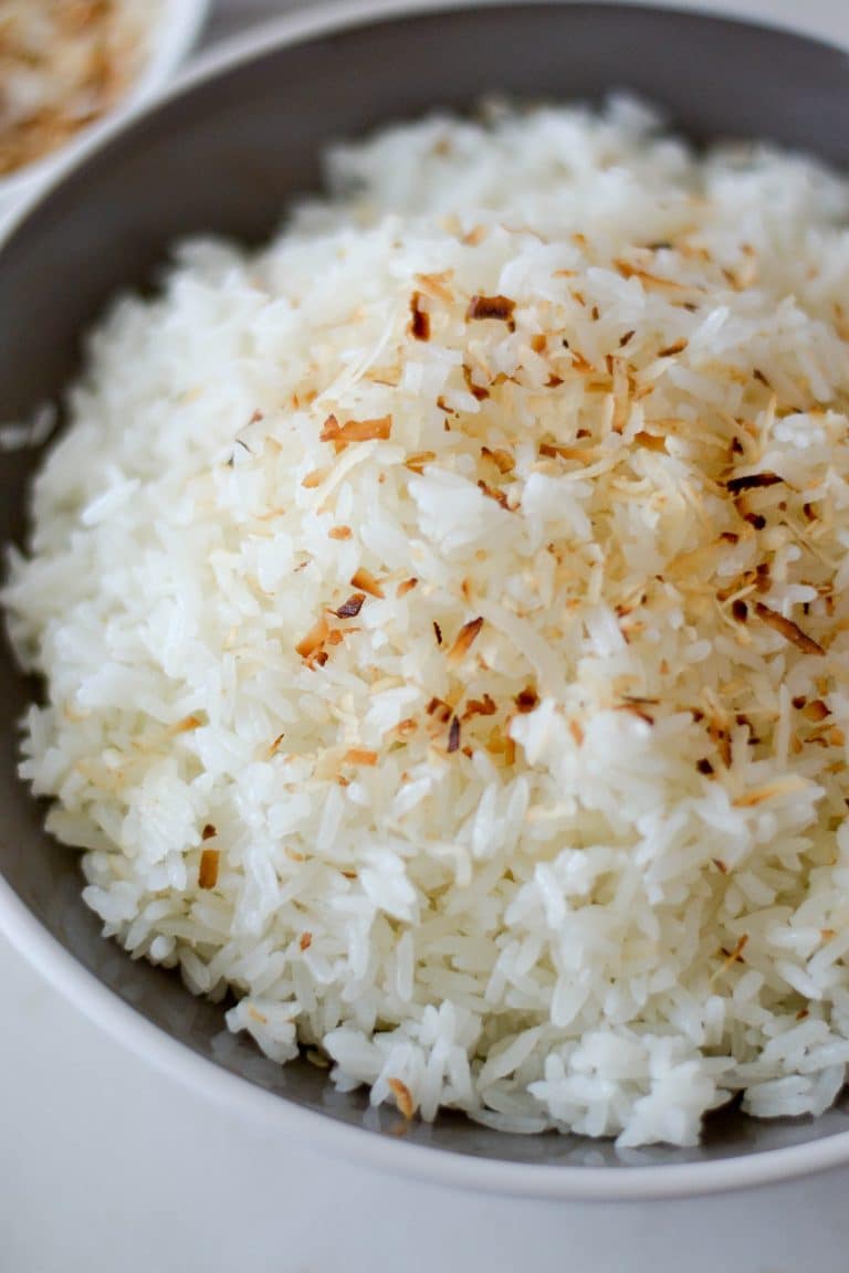 Toasted Coconut Rice (Using a Rice Cooker) - Alica's Pepperpot