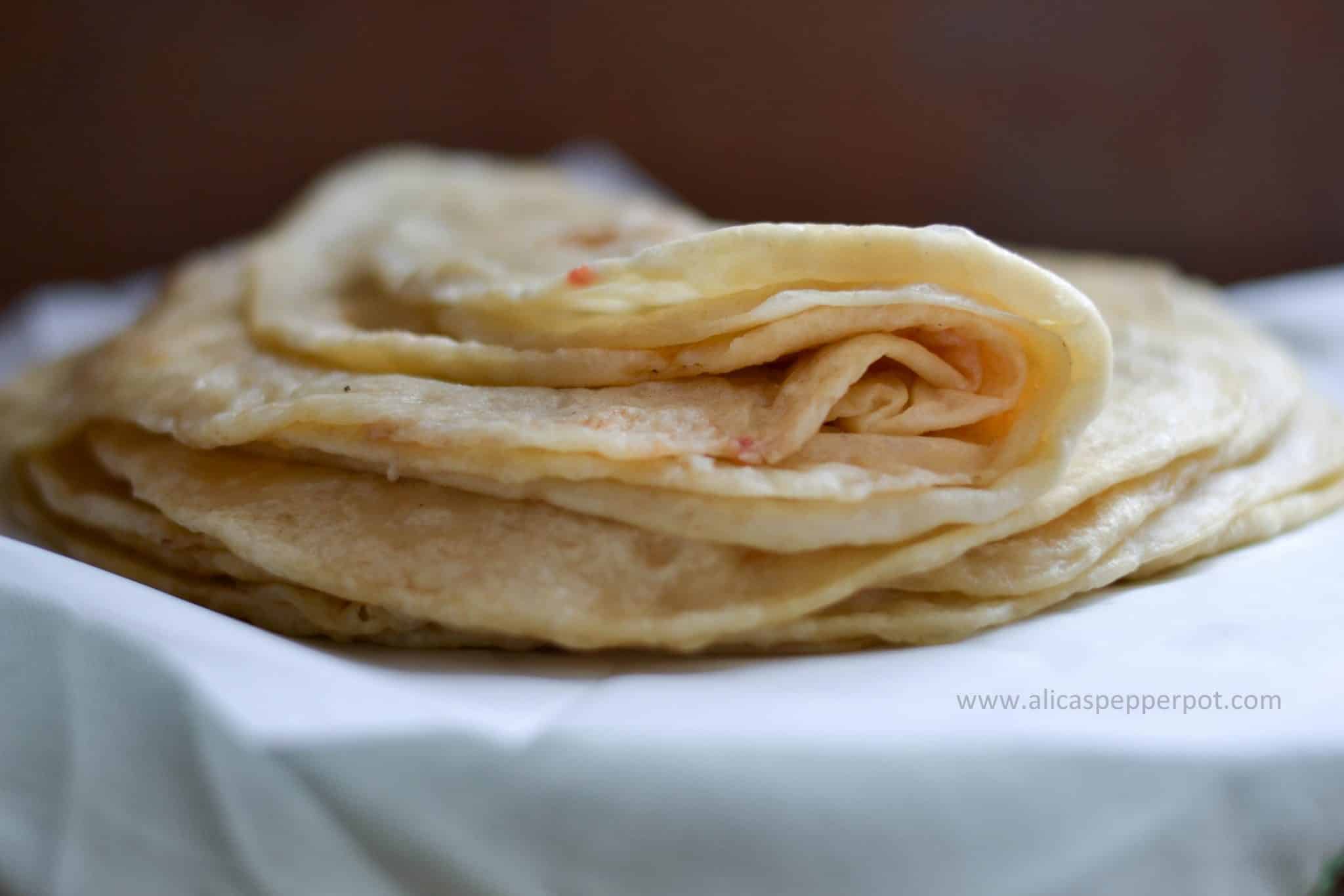 Aloo Roti (Potato Stuffed Flatbread) - Alica's Pepperpot