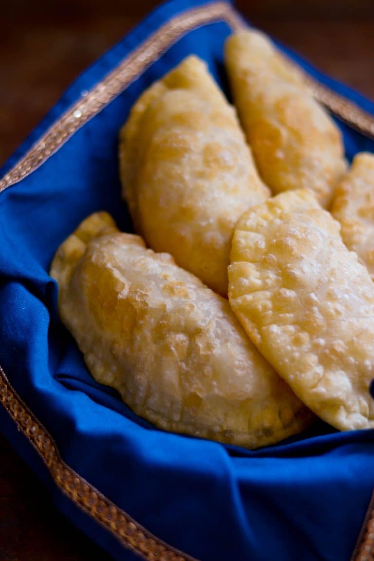 Goja (Gojiya) - Spiced Coconut Turnovers - Alica's Pepperpot