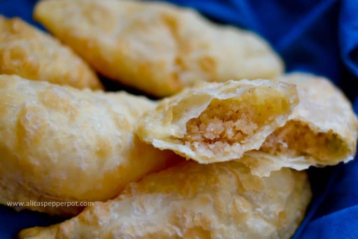 Goja (Gojiya) - Spiced Coconut Turnovers - Alica's Pepperpot