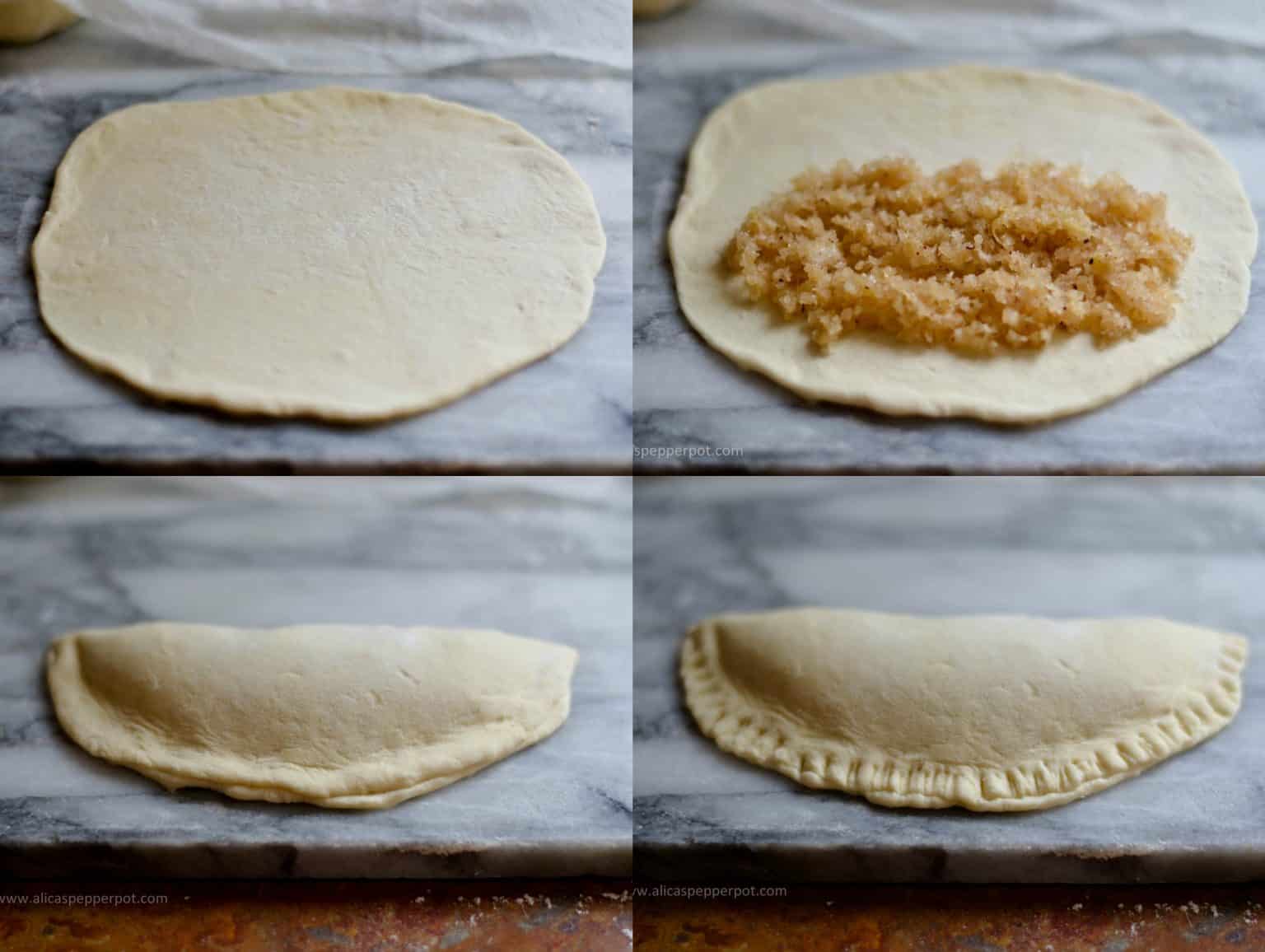 Goja (Gojiya) - Spiced Coconut Turnovers - Alica's Pepperpot