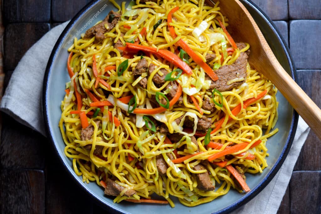 Spicy Lamb Chowmein