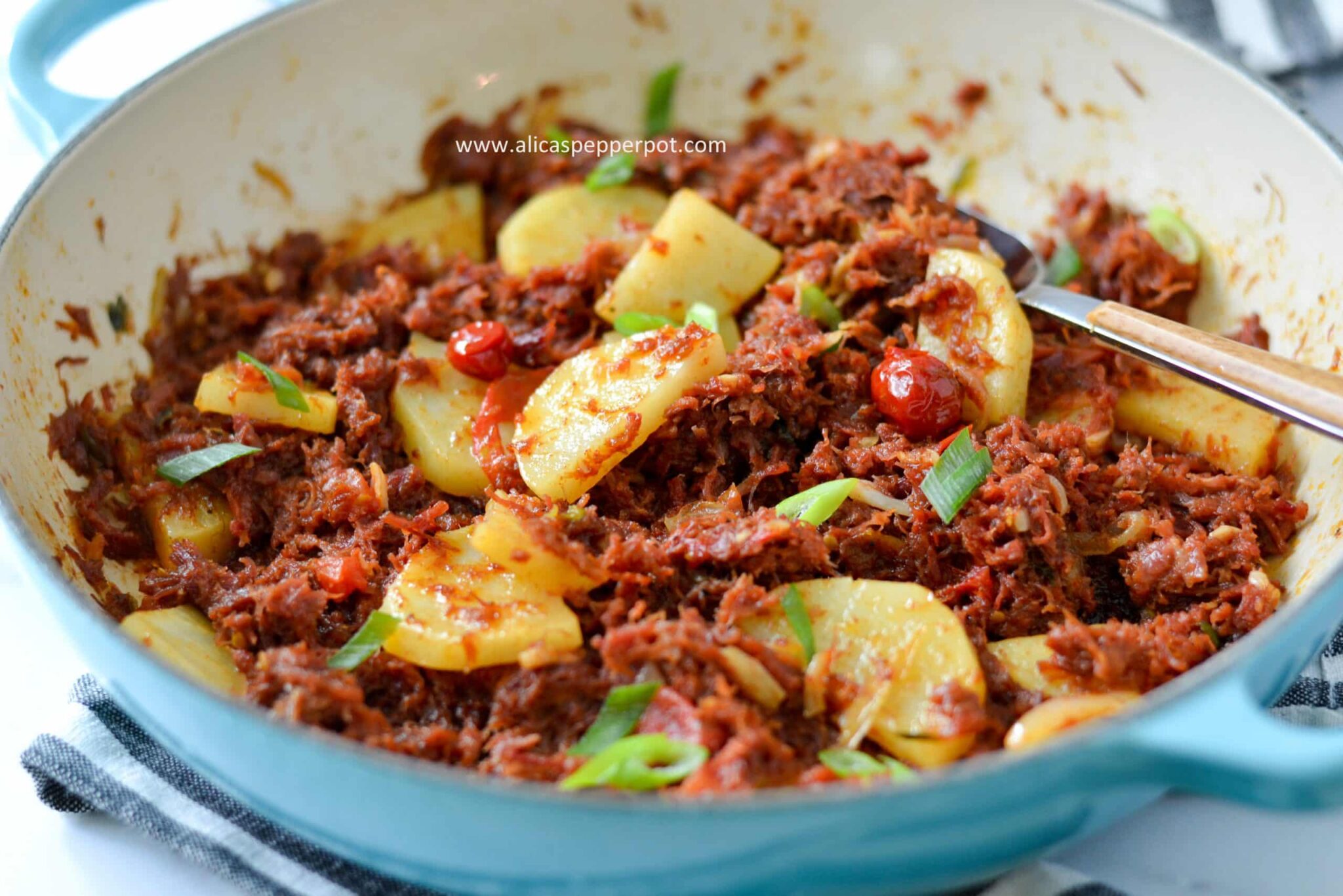 Guyanese-style Corned Mutton » Alica's Pepperpot