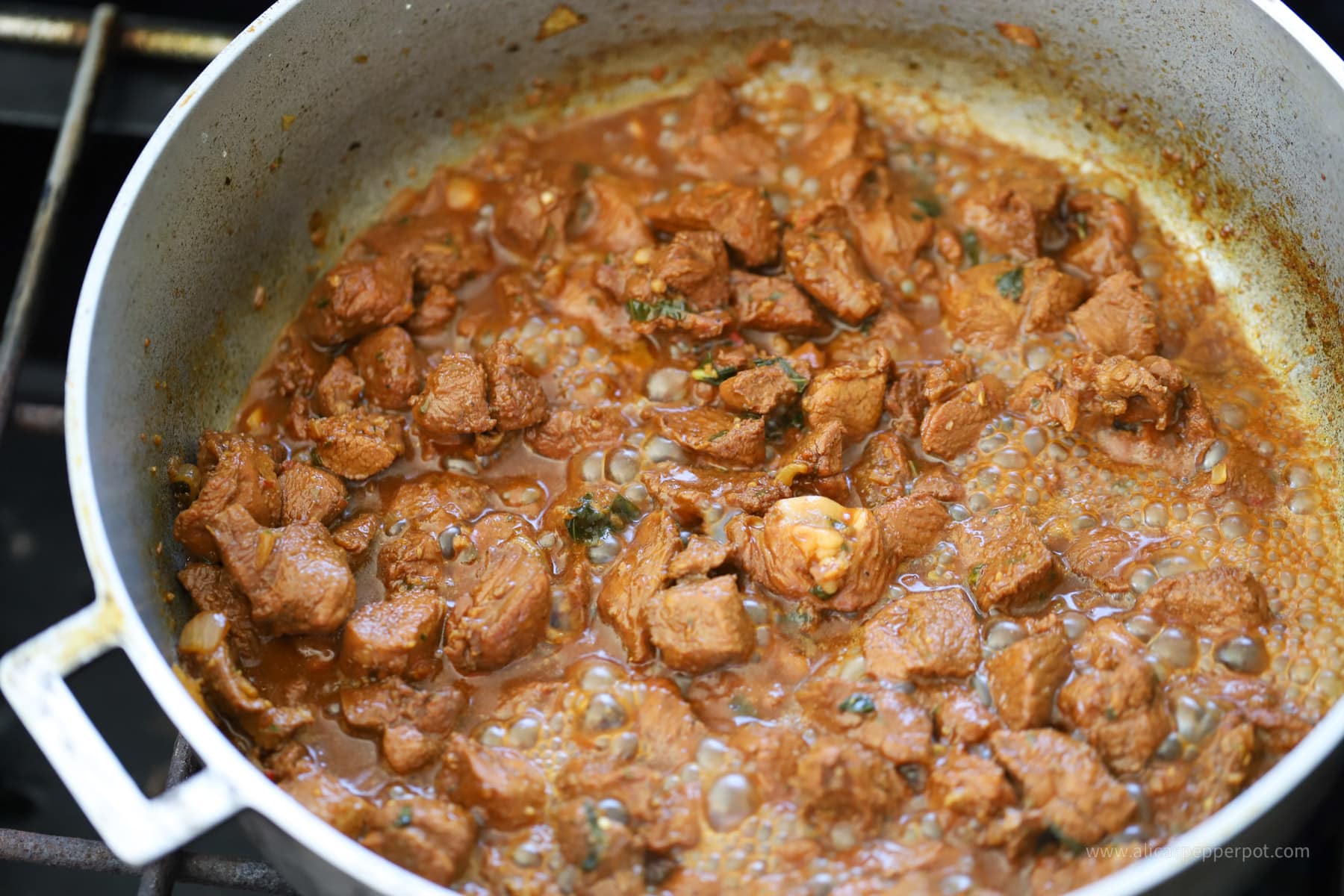 guyanese-casareep-lamb-simmering » Alica's Pepperpot