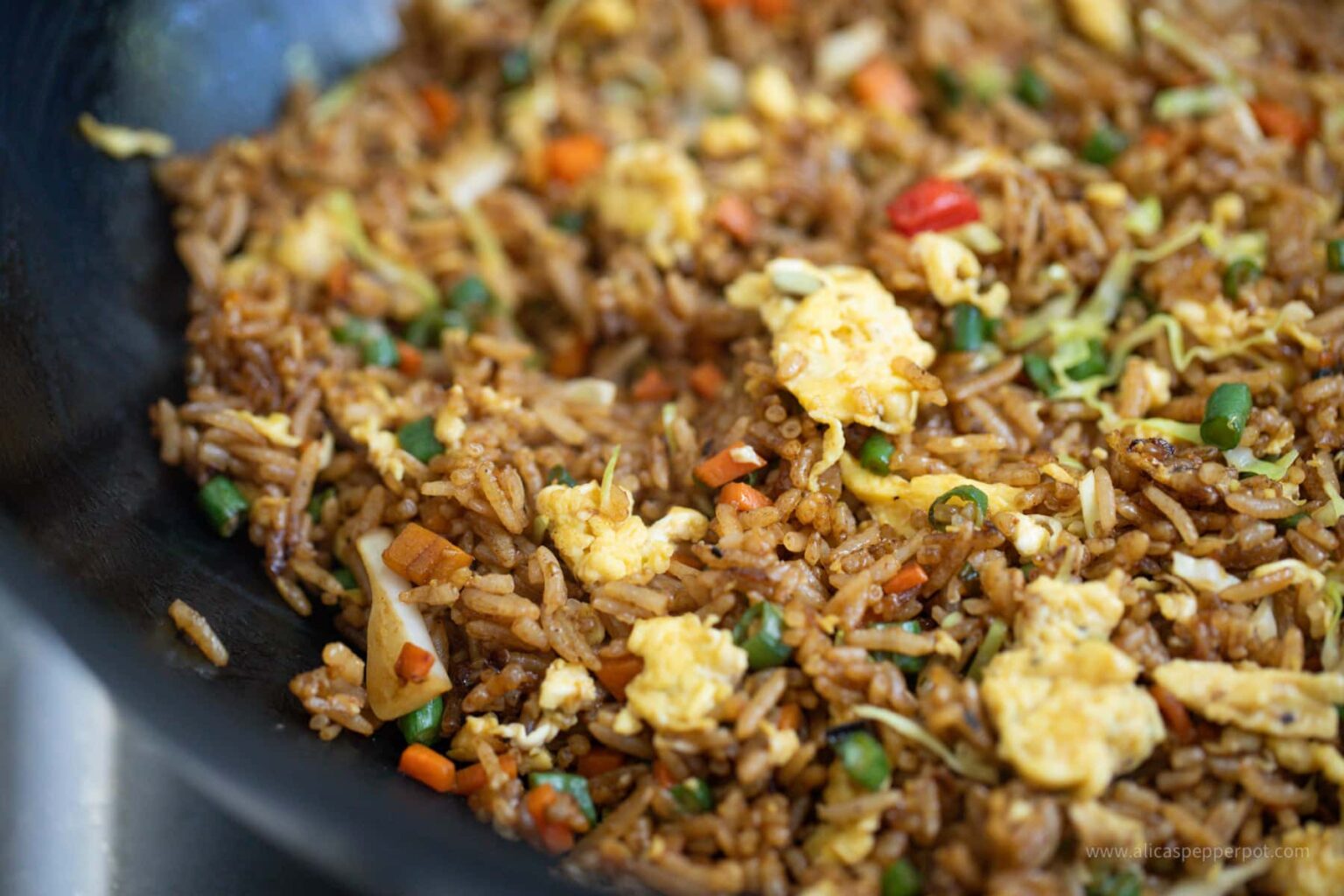 Small Batch Egg Fried Rice - Alica's Pepperpot