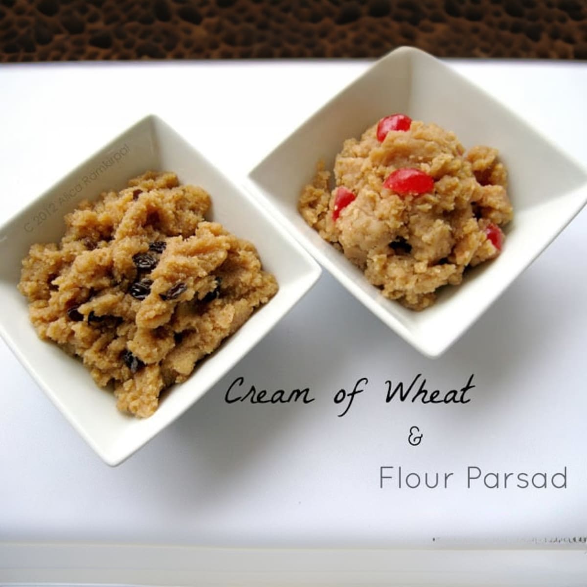 Parsad two ways: Cream of Wheat and Flour - Alica's Pepperpot